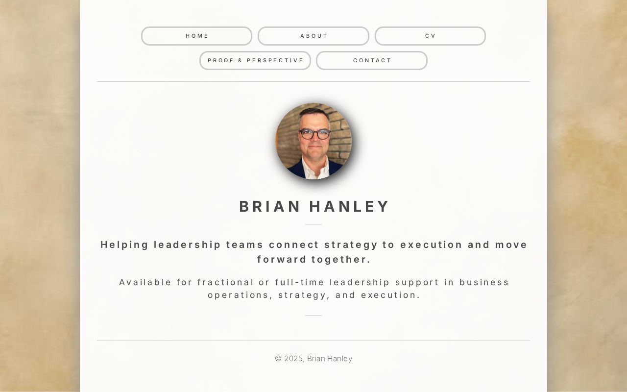Brian Hanley | Strategy-to-Execution Leadership & Team Alignment
